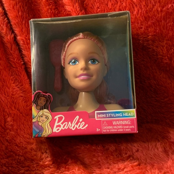 Barbie | Toys | Barbie Mini Styling Head Blonde With Pink Highlights ...